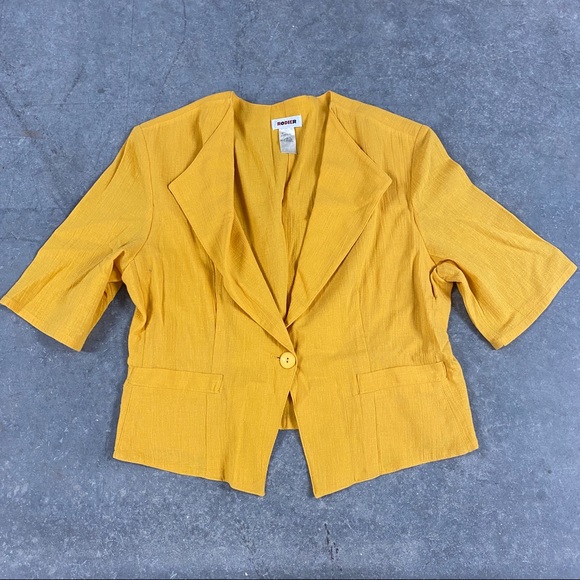RODIER | Tops | Vintage Rodier Paris Semi Cropped Blazer Top Boxy M ...